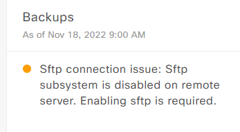DNAC 2.3.3.5 Backups - Cisco Community