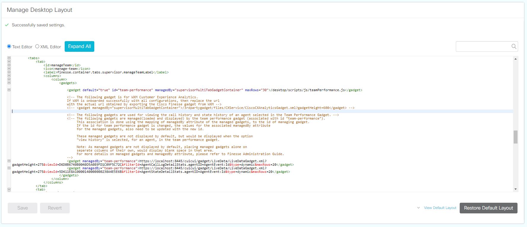 How to expand # of rows in Team Performance tab in Finesse 12.5 ...