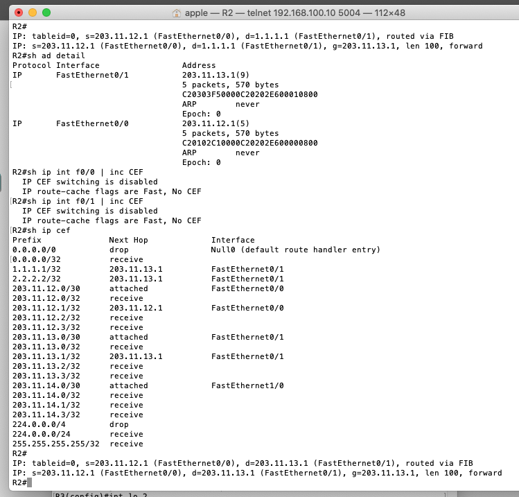 CEF LAB - Cisco Community