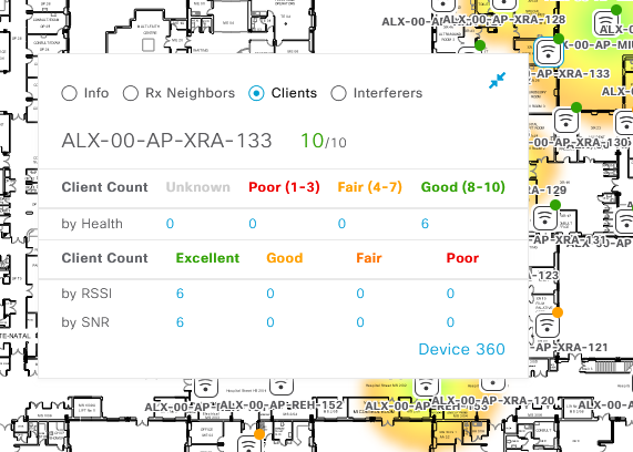 Locate RF Client in DNAC MAPs - Cisco Community