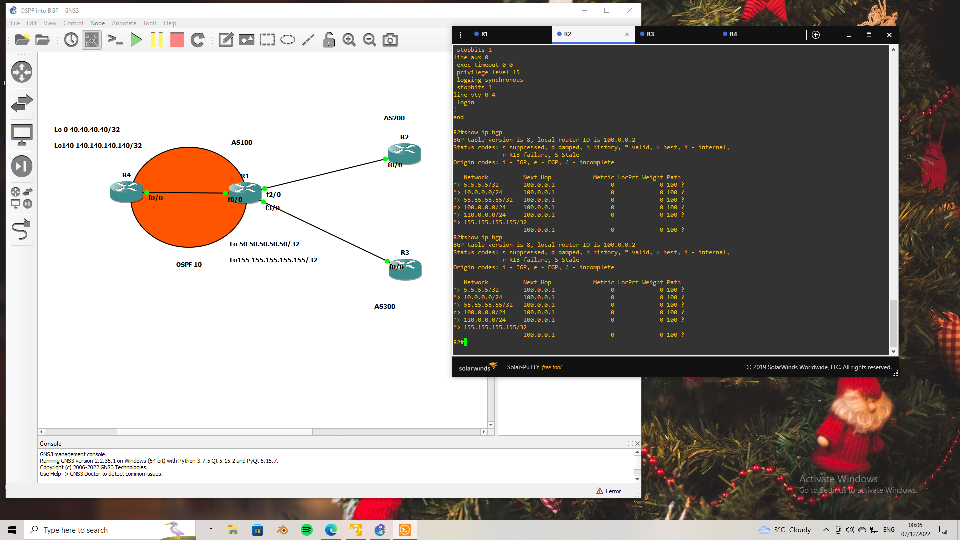 Solved: redistribute ospf bgp but only to 1 BGP neighbor? - Cisco Community Solved: redistribute ospf bgp but only to 1 BGP neighbor? - Cisco Community