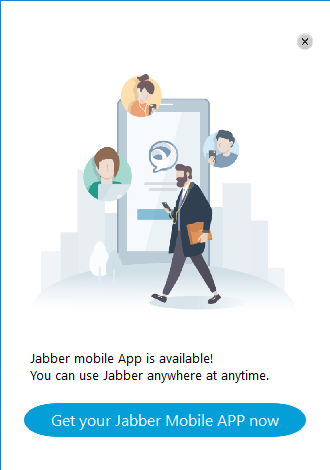 Jabber Install Mobile Popup on Windows - Cisco Community