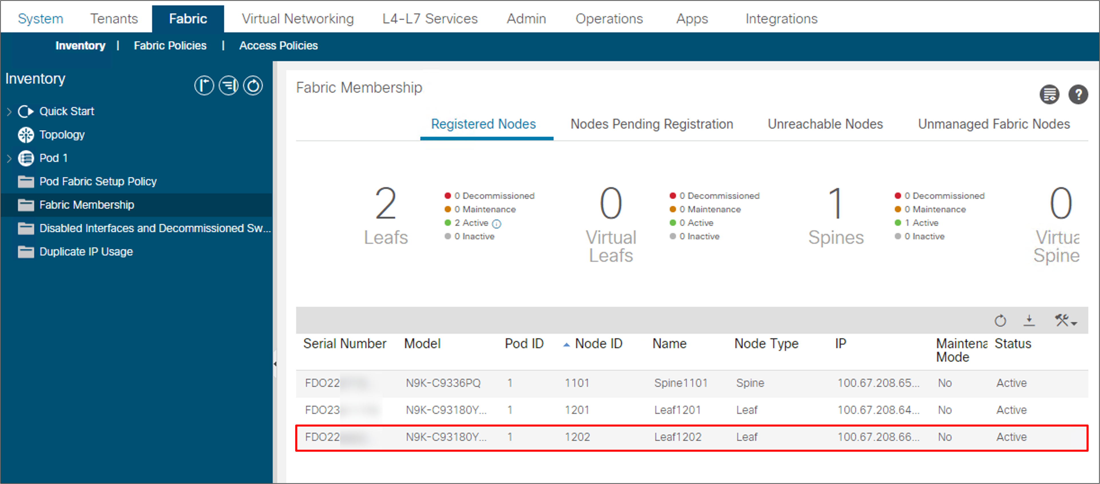 [Cisco ACI] Spine/Leaf スイッチ交換手順 - Cisco Community