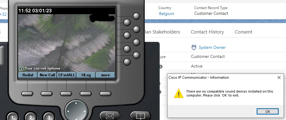 No compatible sound device - IP Communicator - Cisco Community