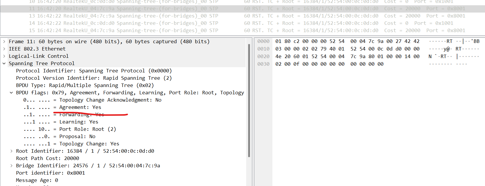 Why there is no proposal agreement in RSTP when int was down - Cisco ...