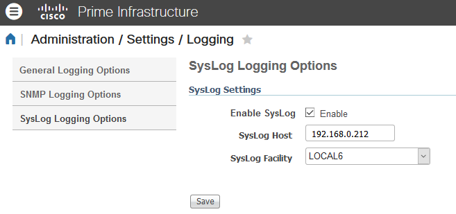 Prime Infrastructure SYSLOG forwarding customization - Cisco Community