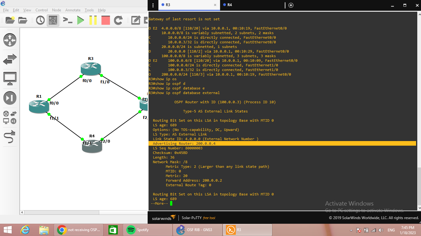 not receiving OSPF external routes - Cisco Community not receiving OSPF external routes - Cisco Community
