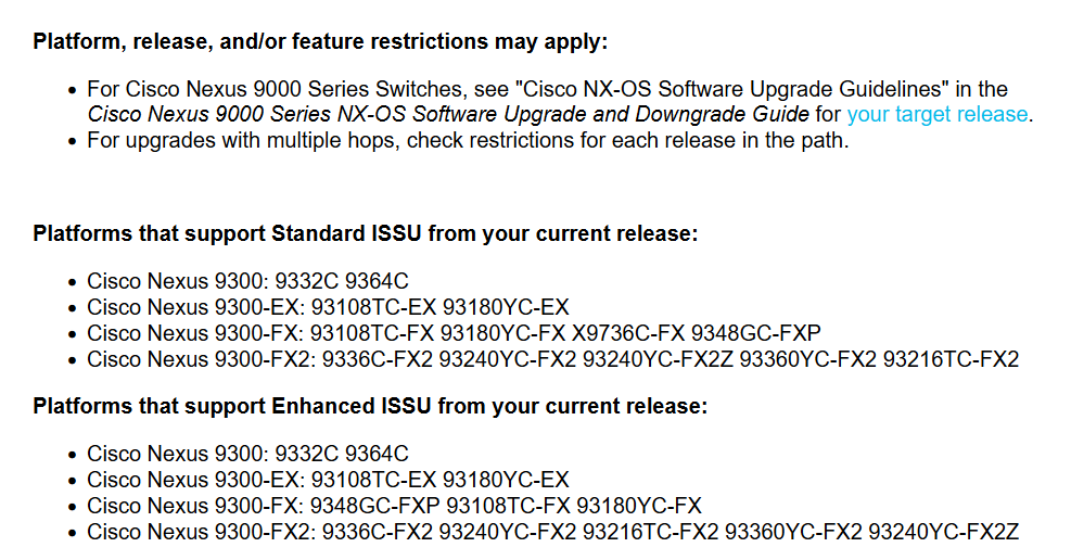 Upgrade Nexuses in VPC peering configuration and attached to FEX ...