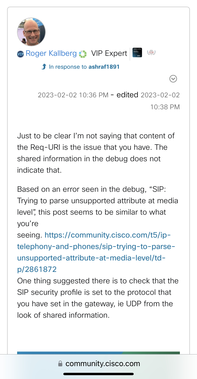 ITSP-SIP-CUBE-SIP-CUCM - Page 3 - Cisco Community ITSP-SIP-CUBE-SIP-CUCM - Page 3 - Cisco Community