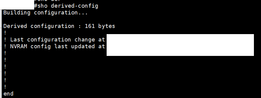 Solved: Privilege 5 access show running-config not working - Cisco ...