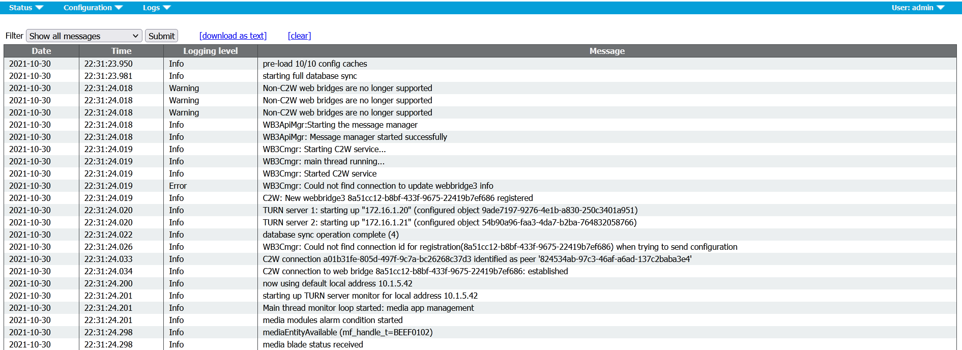 How to troubleshoot Cisco Meeting Server using different logs features ...
