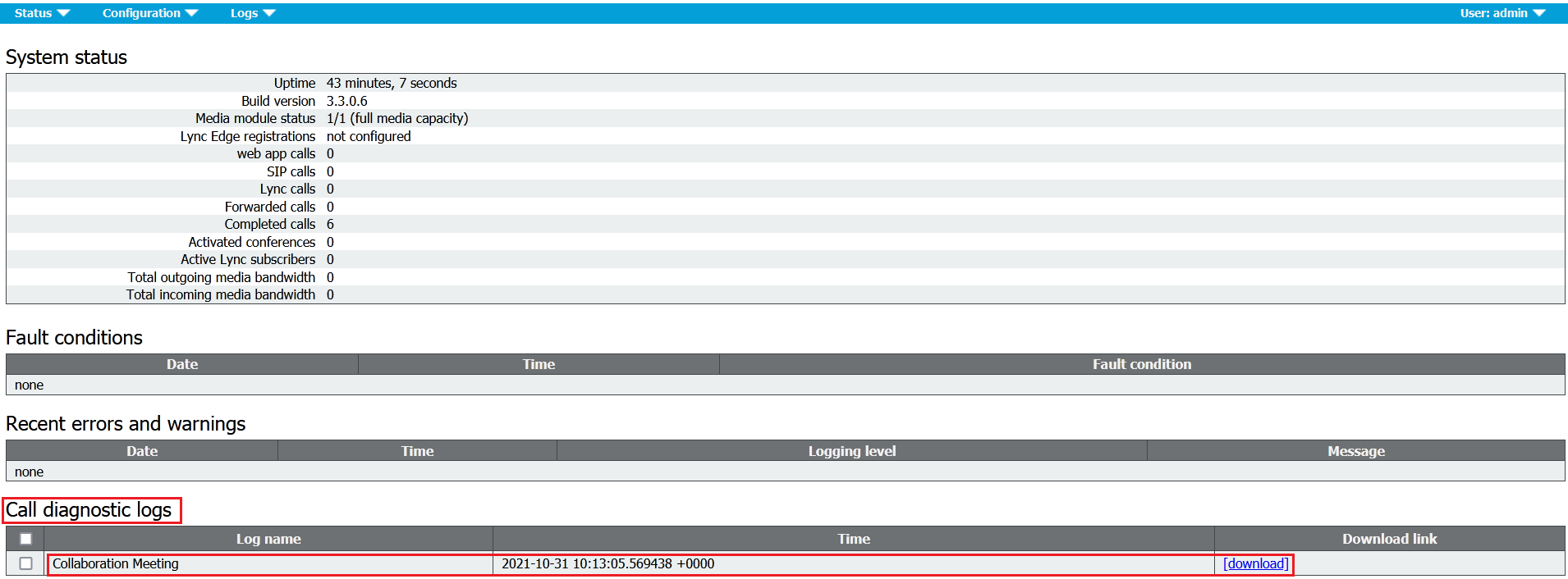 How to troubleshoot Cisco Meeting Server using different logs features ...