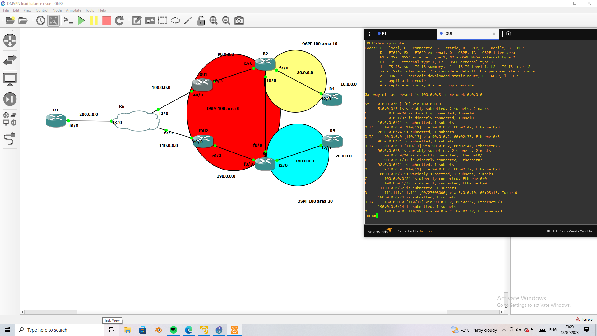 how to managing traffic flow over ospf network with two main office ...