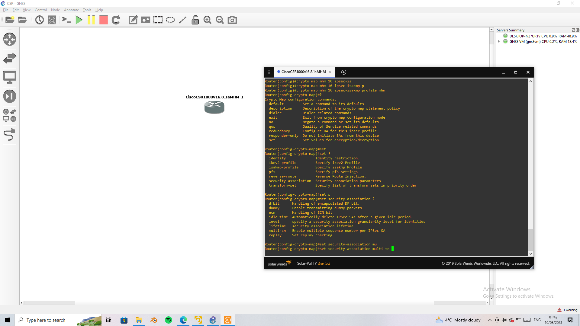 crypto ipsec security-association multi-sn - Cisco Community