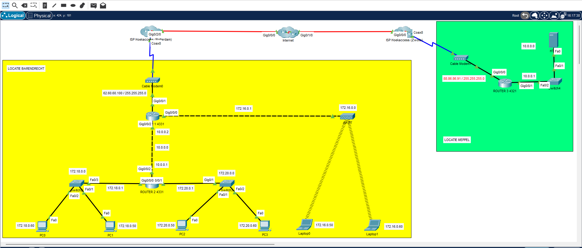 Help connecting to the internet and web server in another location ...