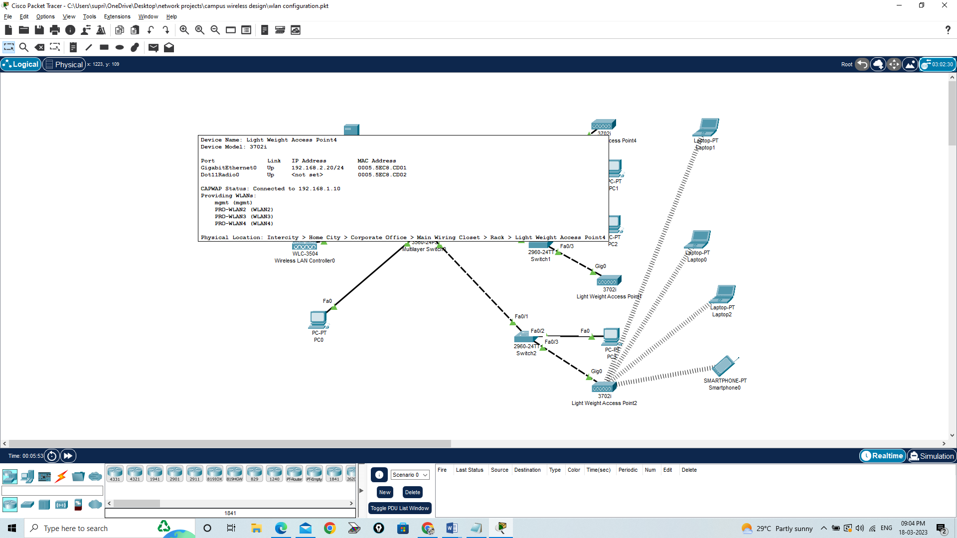 cisco packet tracer wlc unable to connect LAPs - Cisco Community