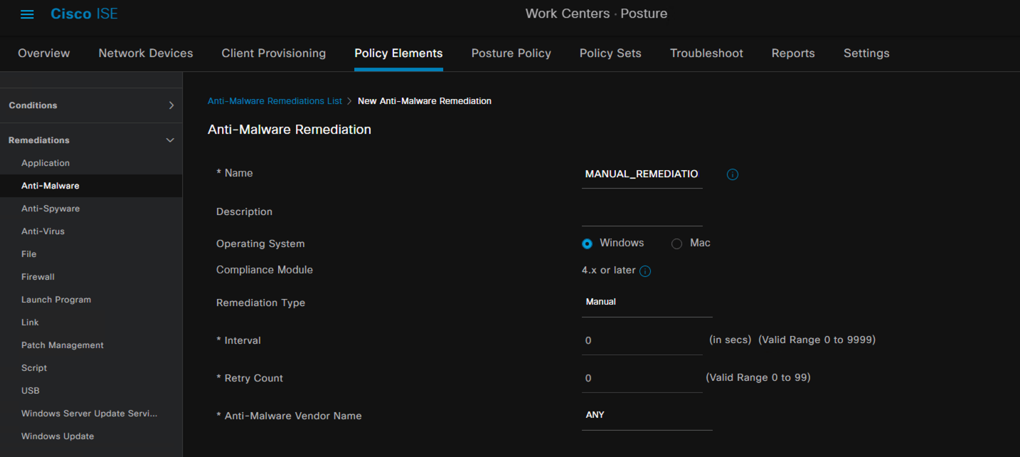 Solved: Manual posture remediation in ISE - Cisco Community Solved: Manual posture remediation in ISE - Cisco Community