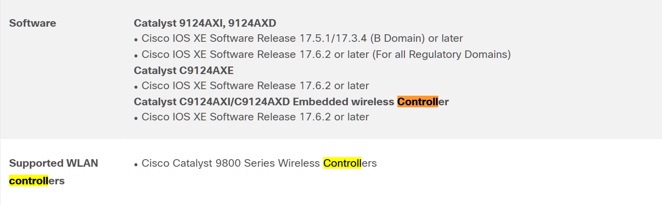 Solved: AP C9124AXI NOT JOINING CONTROLLER - Cisco Community