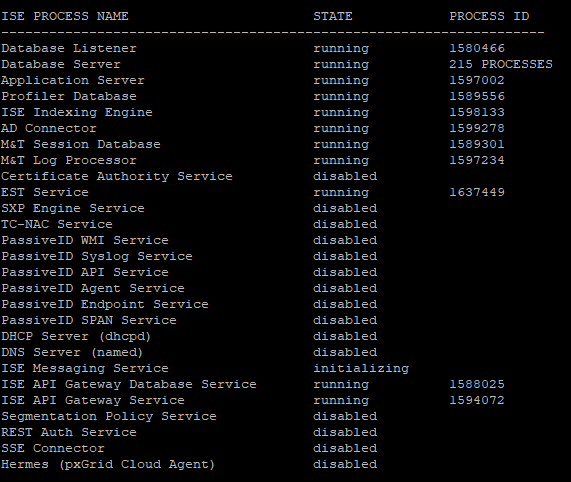 Cisco Ise Messaging Service Not Running On Secondary Admin Server Cisco Community