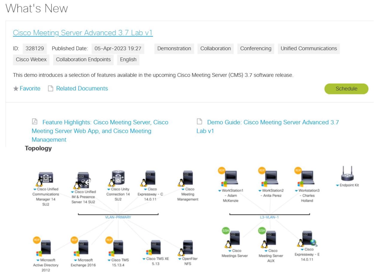 New lab Cisco Meeting Server 3.7 in Cisco Dcloud platform - Cisco Community