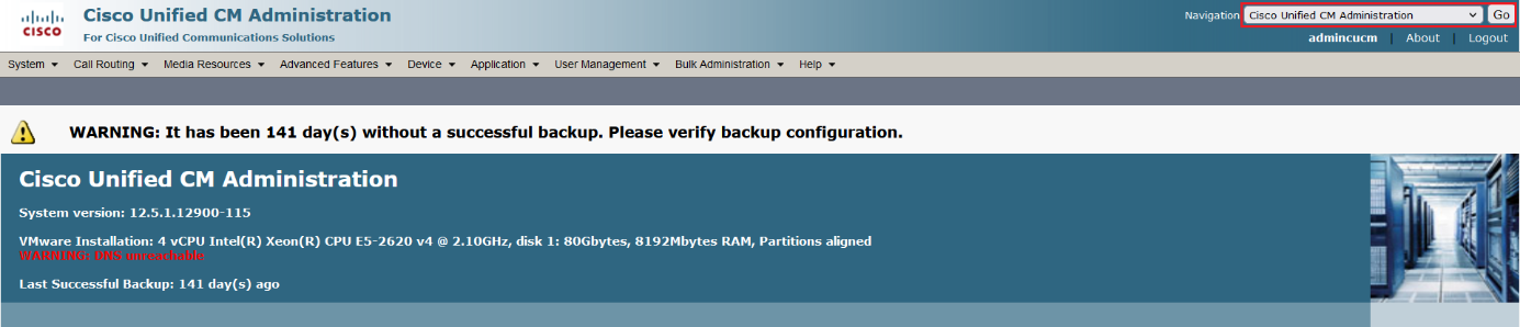 Fonction des menus de l’interface graphique du CUCM - Cisco Community