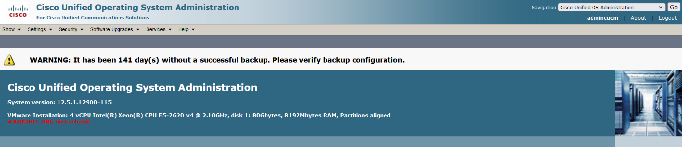 Fonction des menus de l’interface graphique du CUCM - Cisco Community