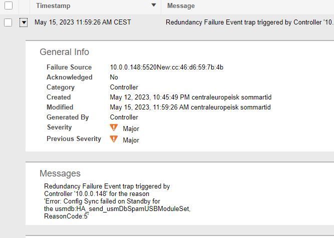 5520 WLC Redundancy Failure Event - Cisco Community 5520 WLC Redundancy Failure Event - Cisco Community
