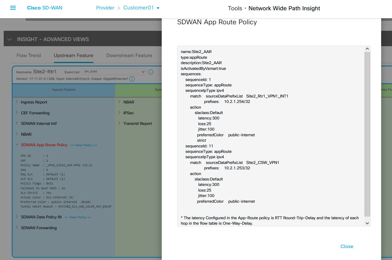 Can CFLOW and Syslog traffic from CEDGE be pinned to a specific TLOC ? - Cisco Community