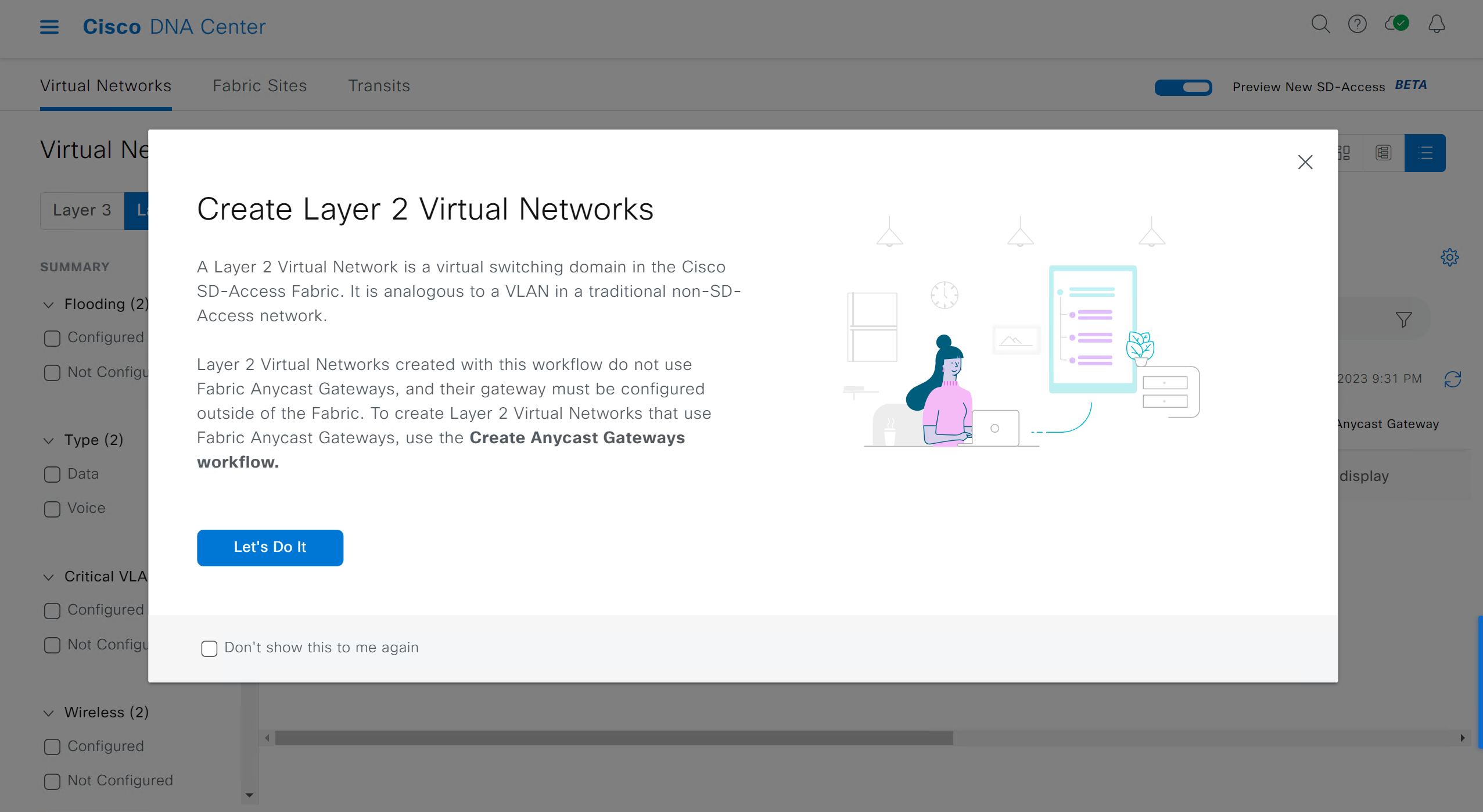 Layer 2 Virtual Networks with Gateway Outside of Fabric - Cisco Community
