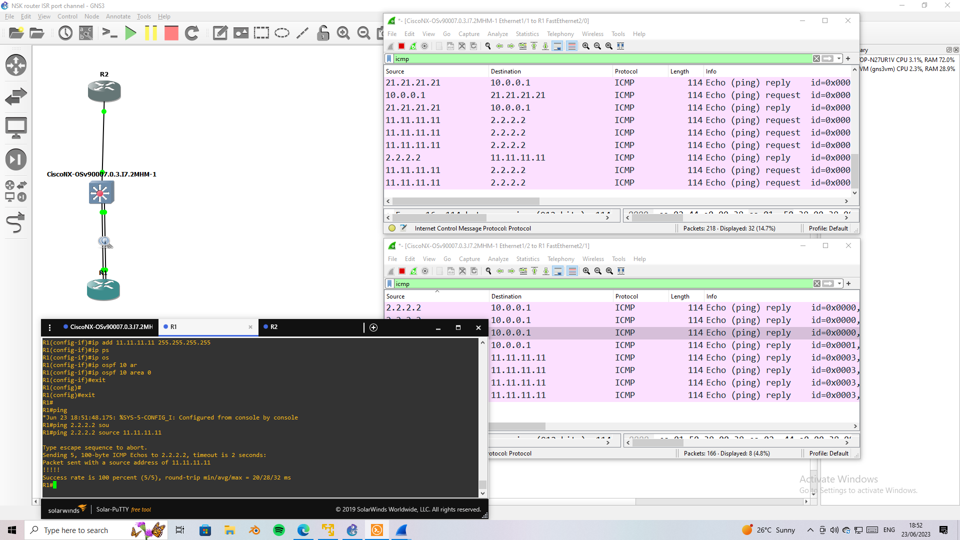 OSPF over a lacp link - Cisco Community