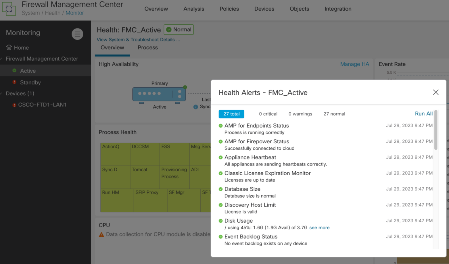 Solved: FMC CPU keeps ramping up - Cisco Community