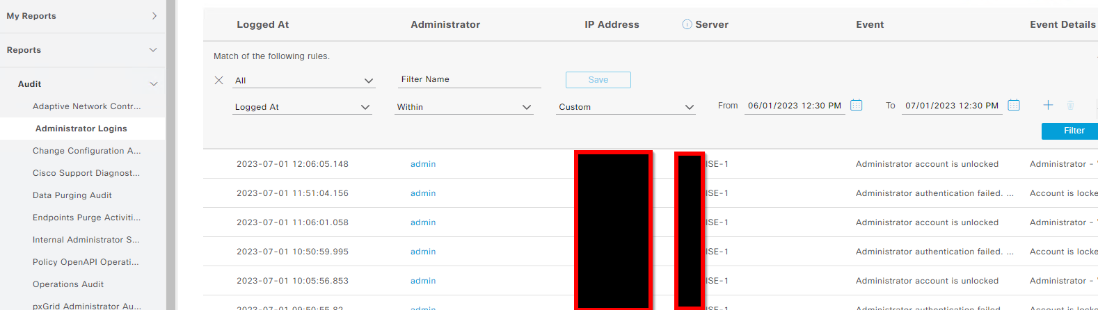 Can ISE Administrator Login Reports go beyond 30 days? - Cisco Community