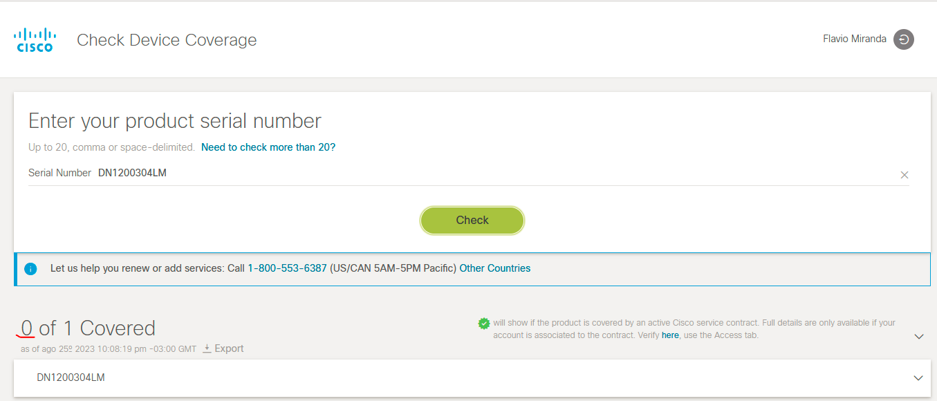 Check warranty for switch - Cisco Community