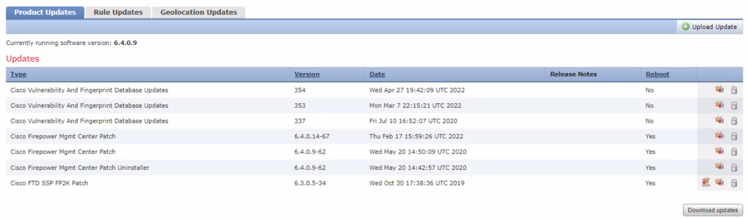 What is the difference between product updates and rule updates in fmc ...