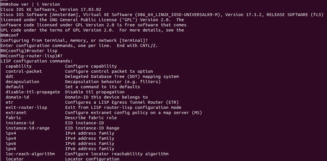 Solved Cisco Ios Xe17 9 4 Is Not Taking Router Lisp Command Cisco Community