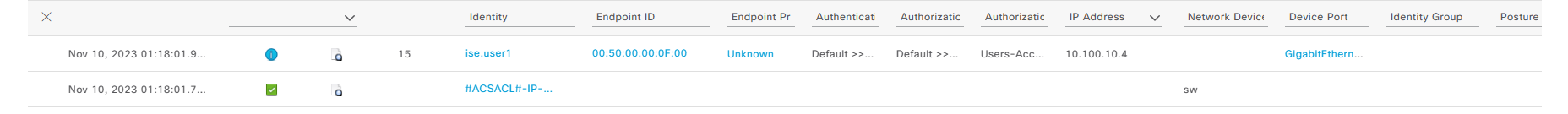 Solved: Cisco ISE dACL won't apply to the port - Cisco Community