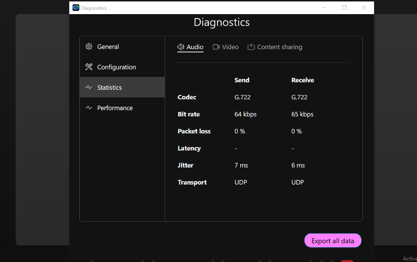 Media Stats parameters and Audio peripherals for WebEx Android SDK - Cisco Community