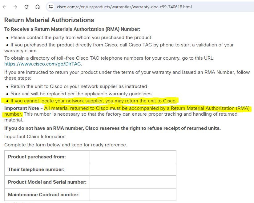 How to RMA a device w/ Limited Lifetime Warranty after owning 1 year ...