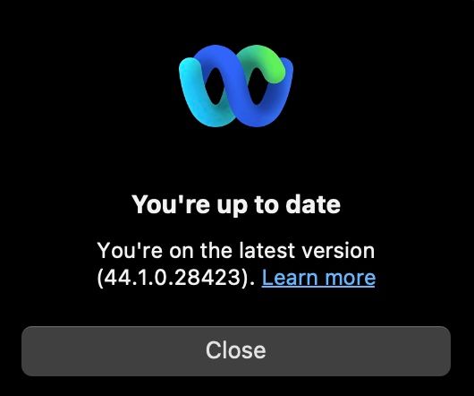 WebEx Mac Client Changes - 43.4.0.25959 - Cisco Community
