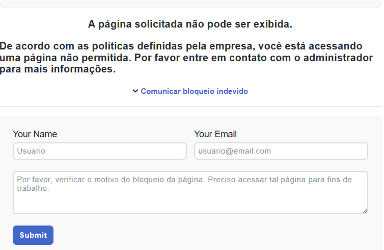 Cisco Umbrella - Página de Bloqueio Customizada - Cisco Community
