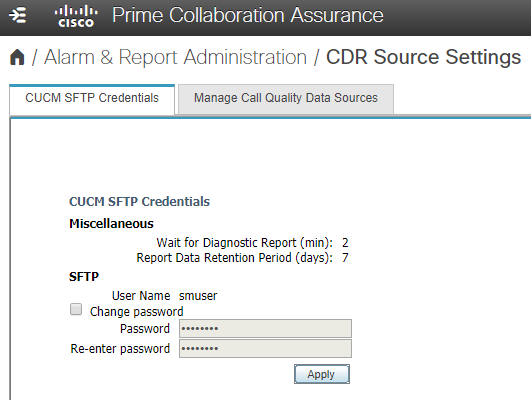 Solved: CDR report in PCA - Cisco Community
