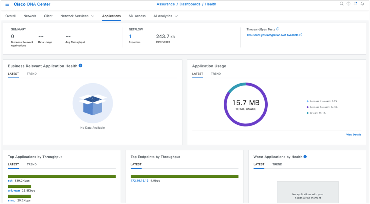 Catalyst Center 2.3+ 기능 소개 - 2) Application Experience 확장(SDA/Flex) - Cisco Community