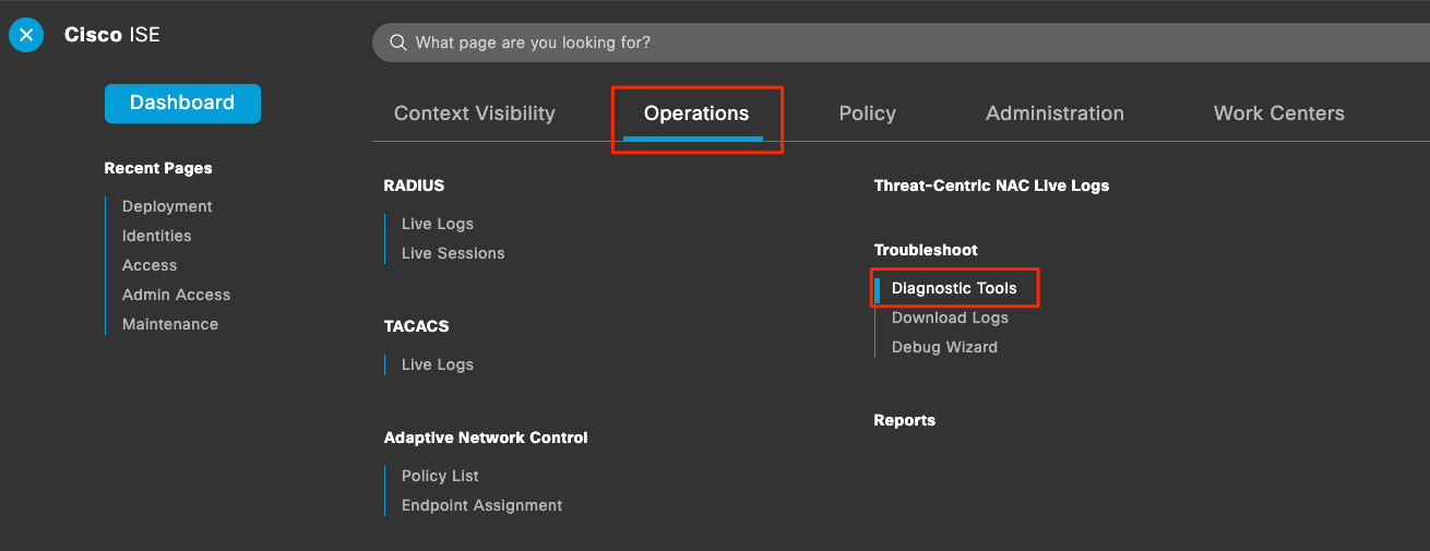 ISE 3.1: GUI で packet capture の取得手順 - Cisco Community