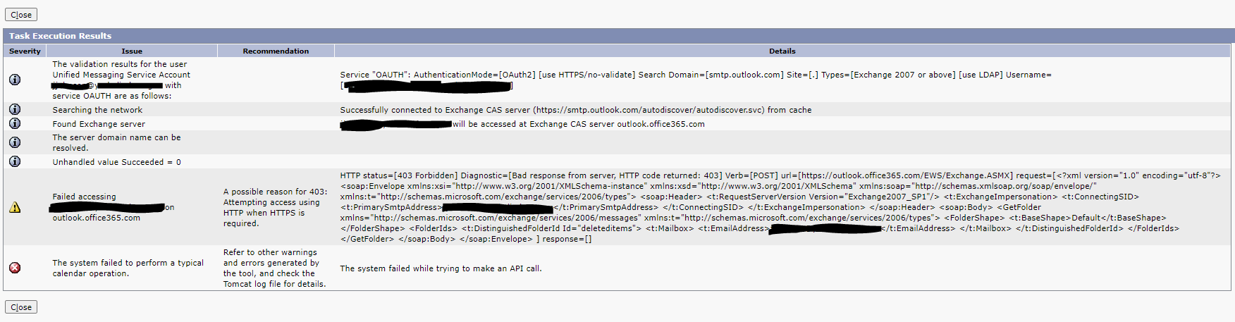Unified Messaging with O365 not working after v.14SU3 - RESOLVED ...