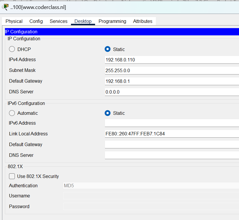 DNS and Web Server Cisco Packet tracer - Cisco Community