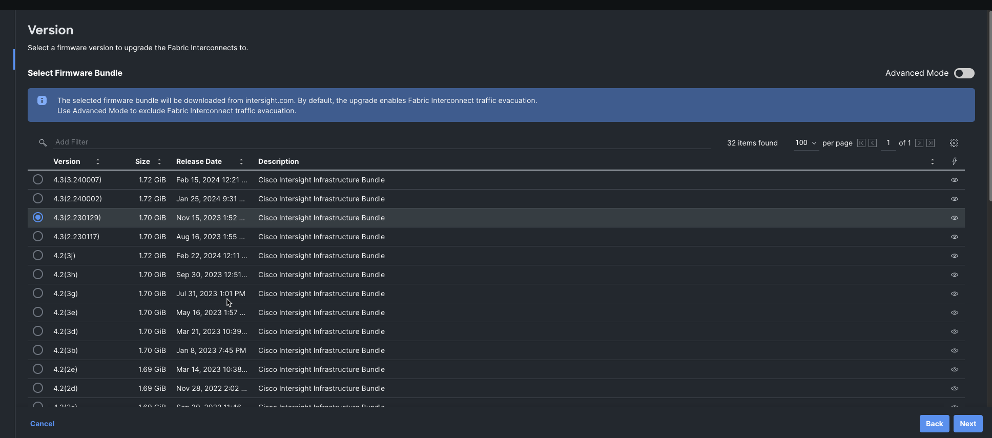 IMM hardware recommended software versions - Cisco Community