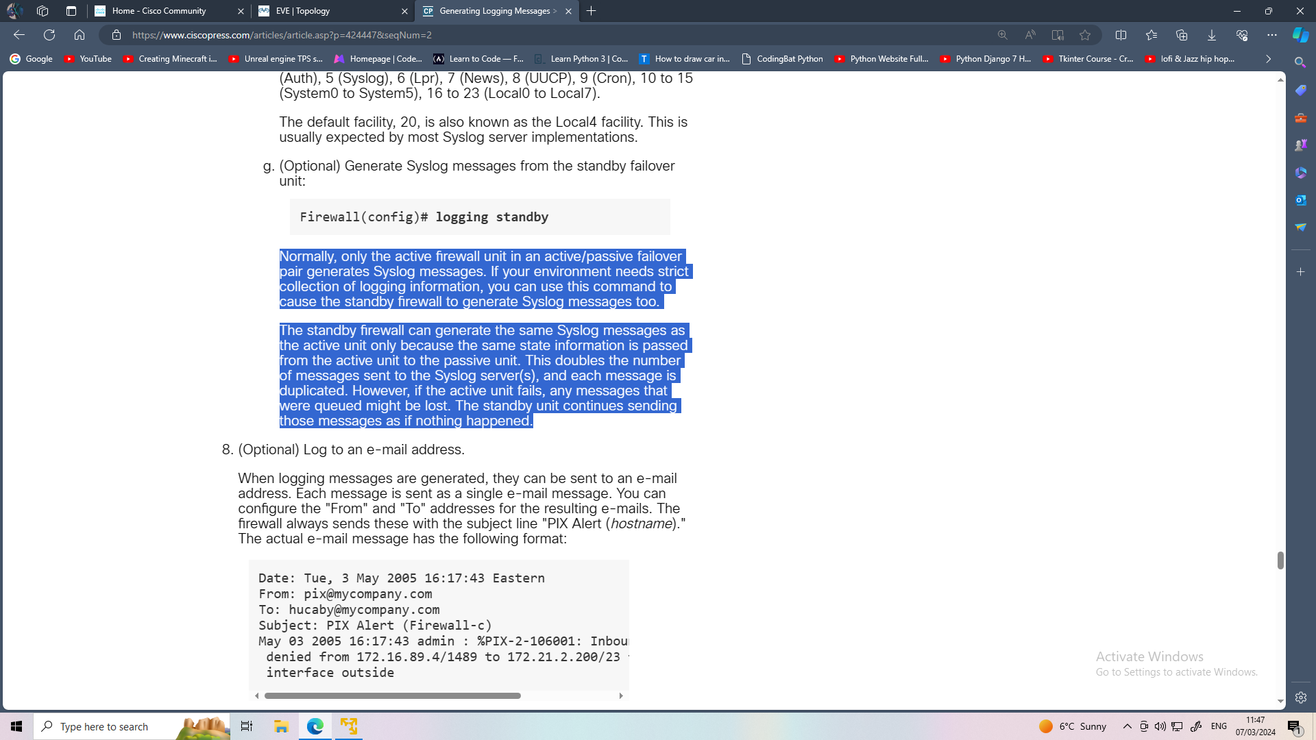 Solved: FTD 3150 Standby firewall logging issue - Cisco Community Solved: FTD 3150 Standby firewall logging issue - Cisco Community