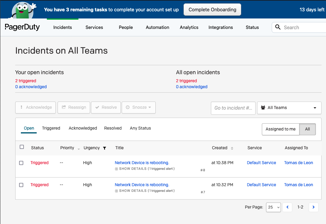 Catalyst Center Integration with Pager Duty - Cisco Community