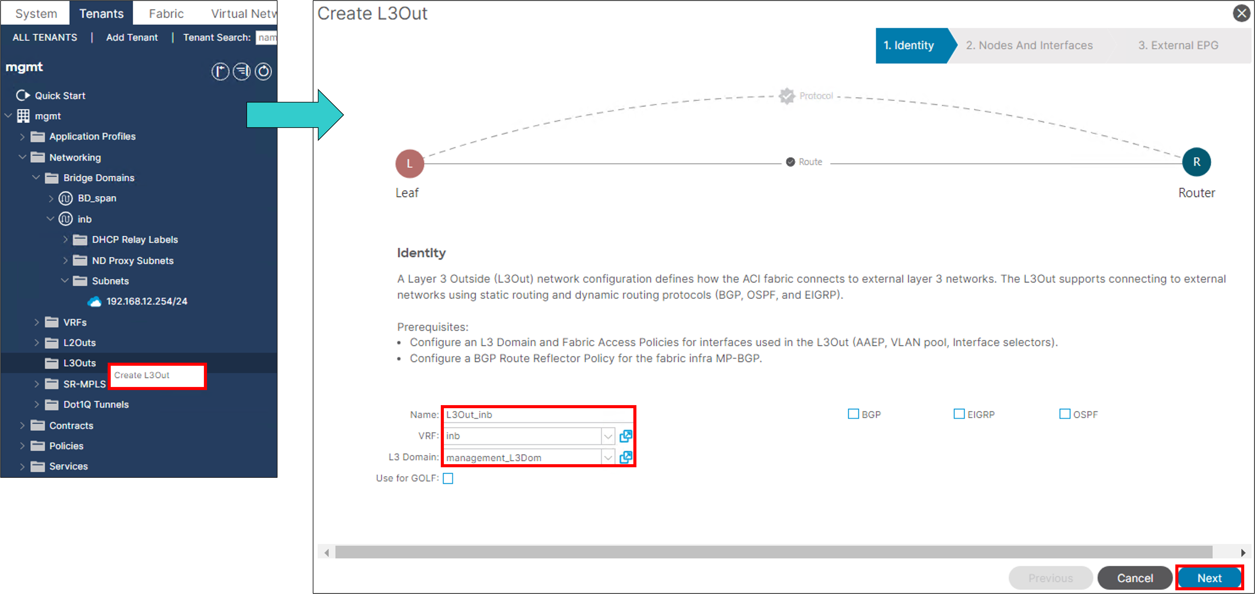 [ACI ver.5.2] inb-mgmt 設定方法 - Cisco Community