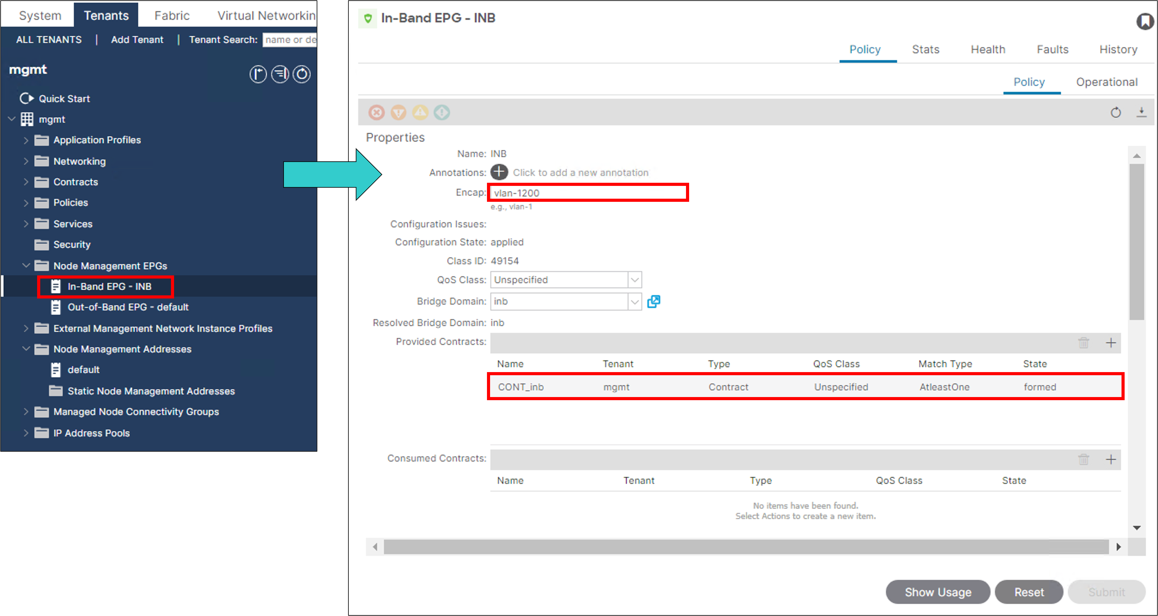 [ACI ver.5.2] inb-mgmt 設定方法 - Cisco Community